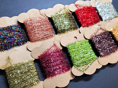 MICRO TINSEL CHENILLE - 10 COLORS - Fly Tying Material - 4mm X 5 Yards ...