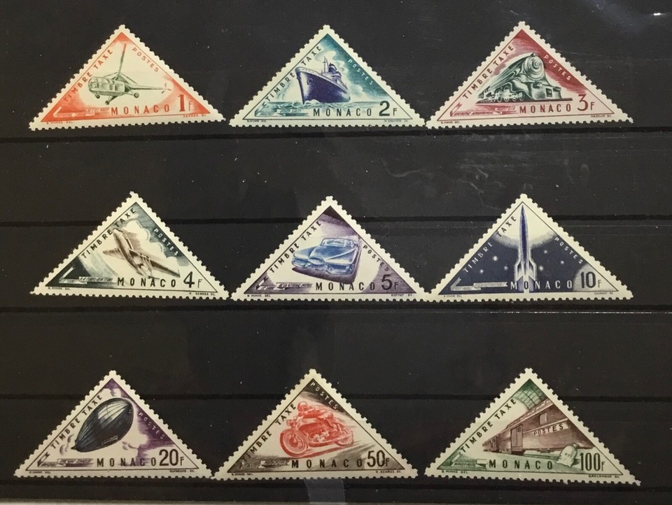 MONACO #J39-J56. POSTAGE DUE. EARLY & MODERN POSTAL TRANSPORT. MNH | eBay