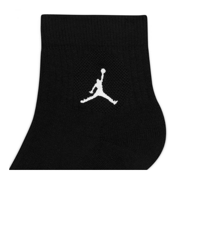 3 Pairs Nike Jordan Everyday DX9632 010 Crew Socks Mens Black Dri Fit ...