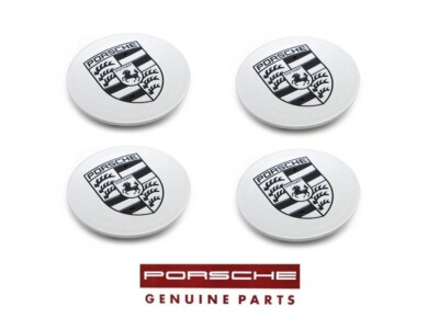 Porsche 911 993 996 Boxster Wheel Hub Caps Black on Silver ...