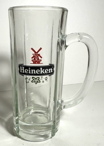 Vintage Heineken Clear Glass Beer Mug/Stein Windmill Logo | eBay