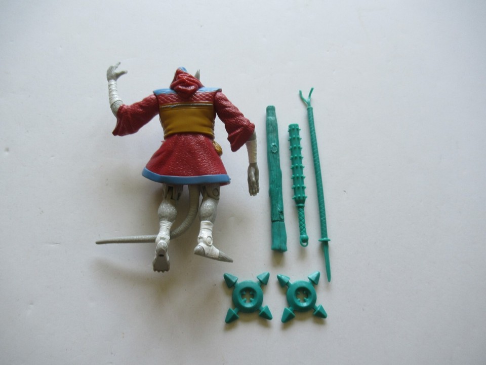 VINTAGE TMNT NINJA TURTLES NEXT MUTATION SPLINTER 100% COMPLETE FIGURE ...