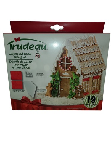 Christmas Trudeau Gingerbread House Baking Silicone Set - 19 pieces for ...
