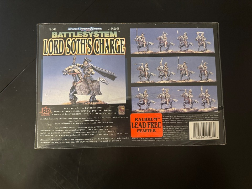 Ral Partha Miniatures Box Lord Soth's Charge Advanced Dungeons ...