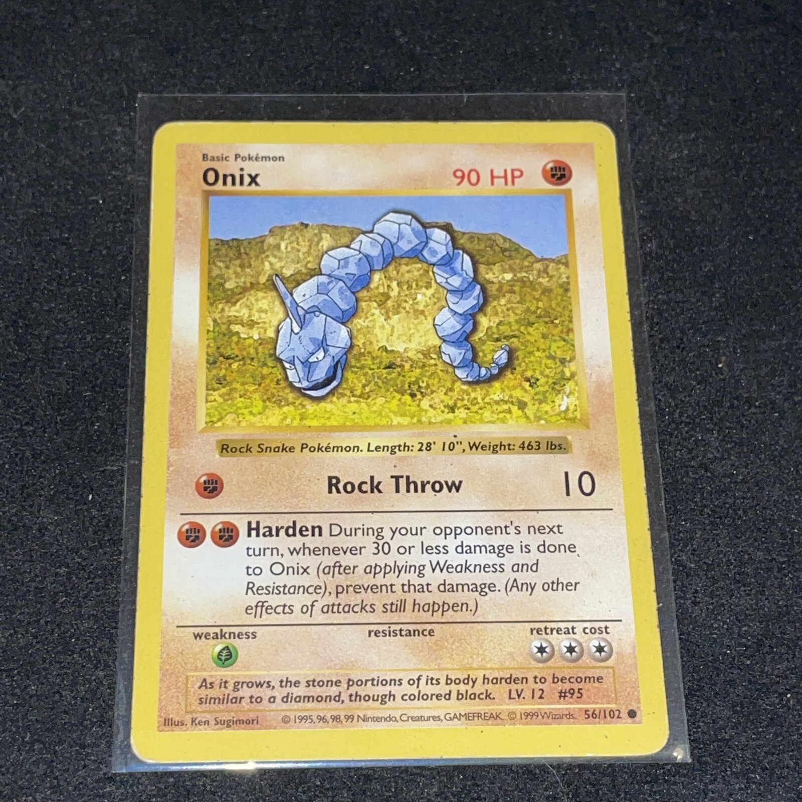 Pokemon Base Set Unlimited - Common - Onix 56/102 - NM | eBay