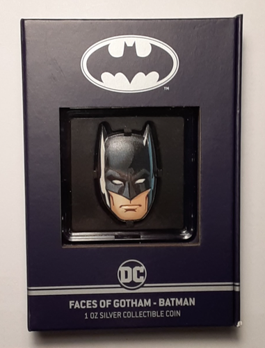 *BATMAN* 1 oz .999 Fine Silver 2022- DC "FACES OF GOTHAM" - Niue COA ...