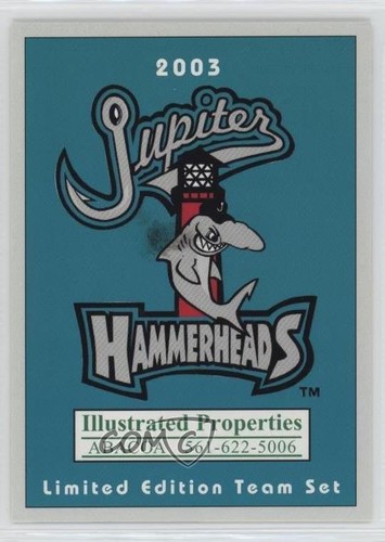 2003 Media Masters Jupiter Hammerheads /1000 Jupiter Hammerheads ...