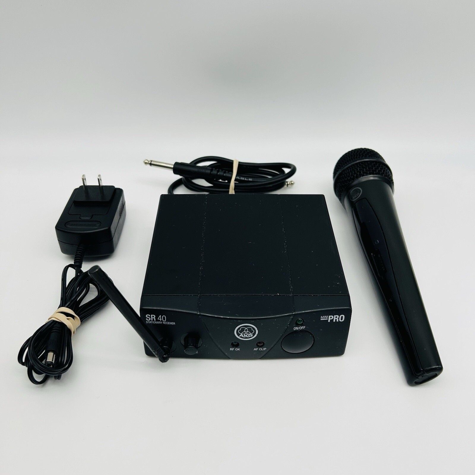 AKG WMS40 Pro MINI SR40 Receiver Wireless Handheld Microphone HT 40 ...