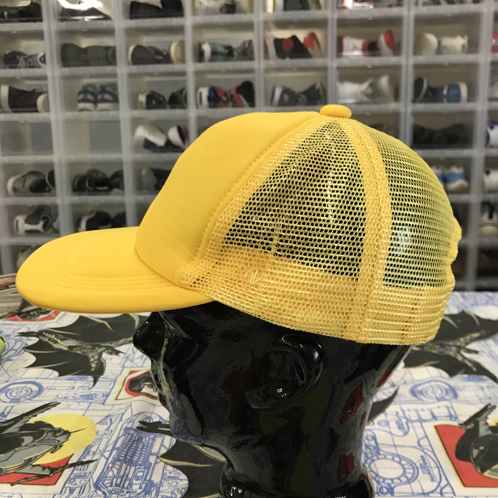 Blank Yellow Mesh Trucker Hat - Gem