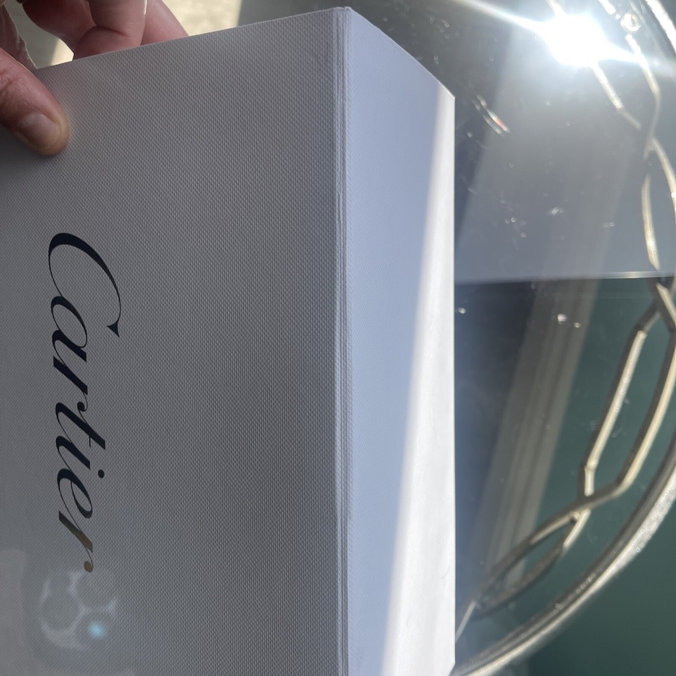 Cartier Box Empty White Magnetic Flap | eBay