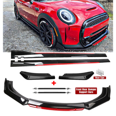 For Mini Cooper Countryman Front Bumper Lip Spoiler Splitter Side Skirt ...