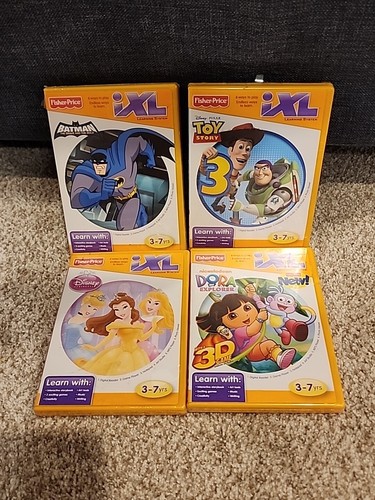 Fisher Price iXL Learning System - Lot of 4 Learning Games - Girls ...