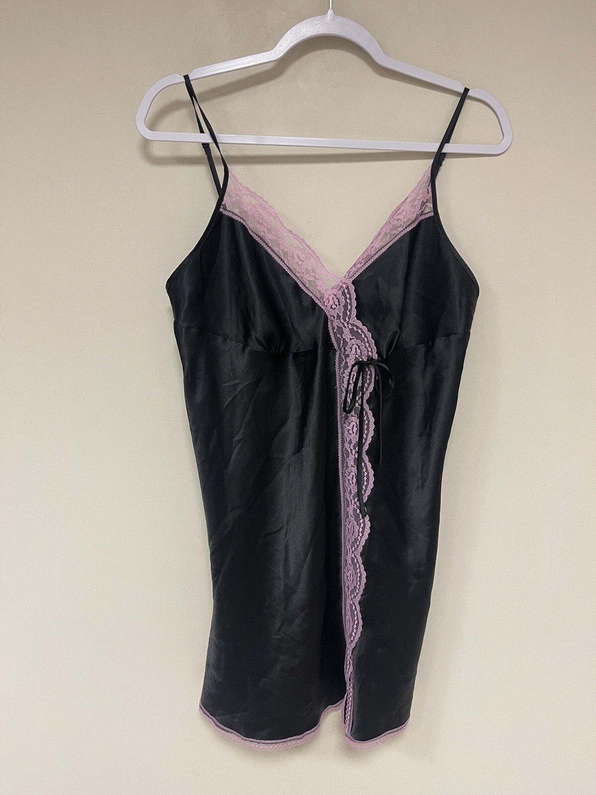 Victoria's Secret Angels Classic Pink Black Lace Sli… - Gem