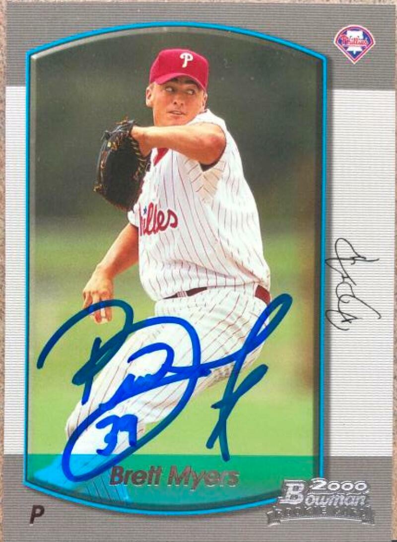 Brett Myers Autographed 2000 Bowman #381 Rookie Card | eBay