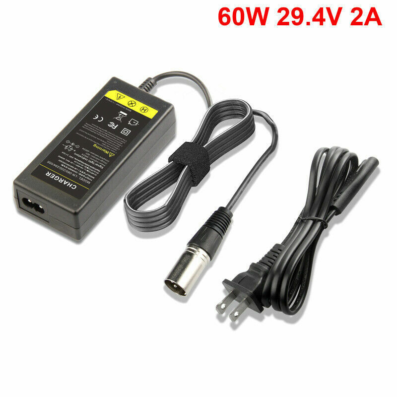 48V 42V 36V 24V 3 Pin Charger Power Adapter XLR Cord For Razor Jazzy ...