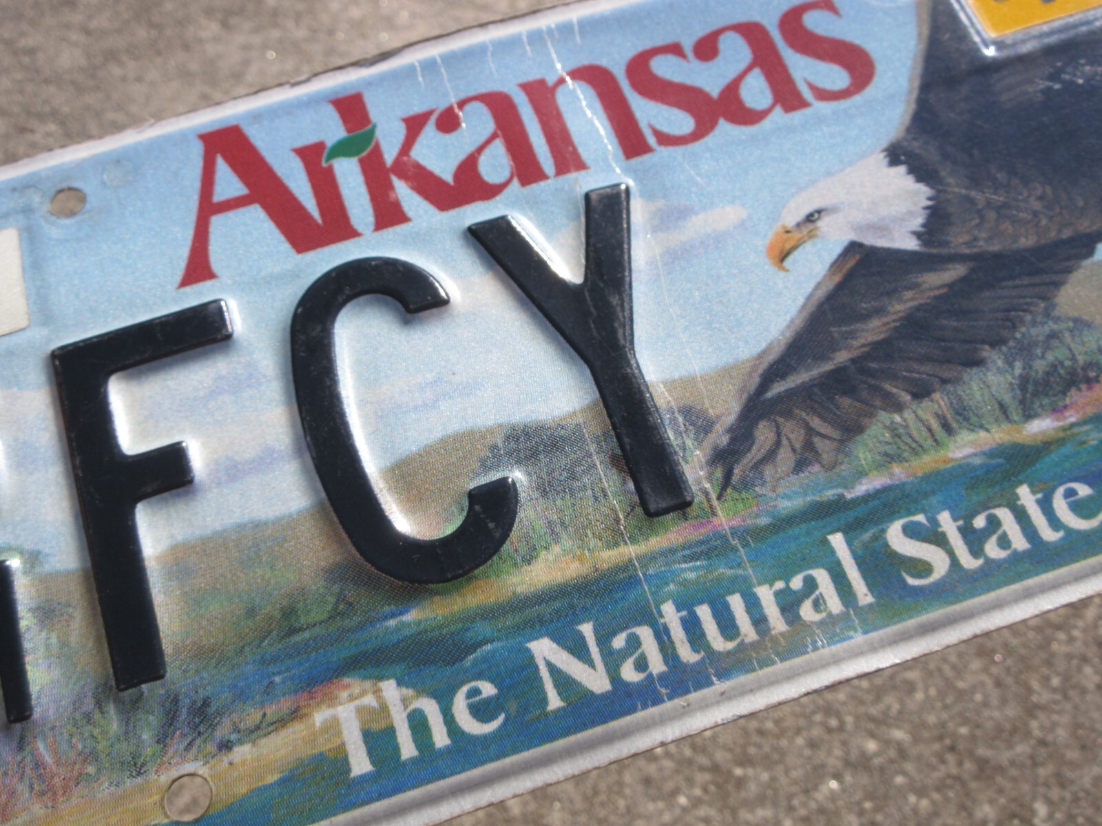 2014 Arkansas American Bald Eagle License Plate AR Wildlife GHFCY Bird ...