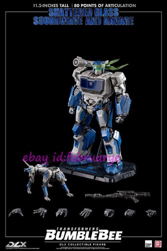 Threezero 3A Dlx Bumblebee Soundwave & Ravage limited Edition Action ...