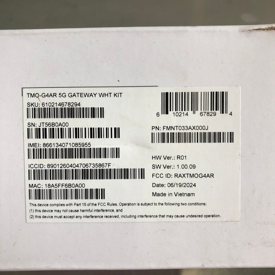 T-Mobile TMO-G4AR Home Internet 5G Modem Gateway | eBay