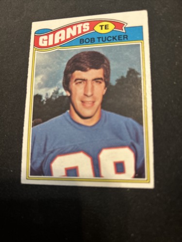 1977 Topps Football Card #124 Bob Tucker New York Giants Nm Free ...