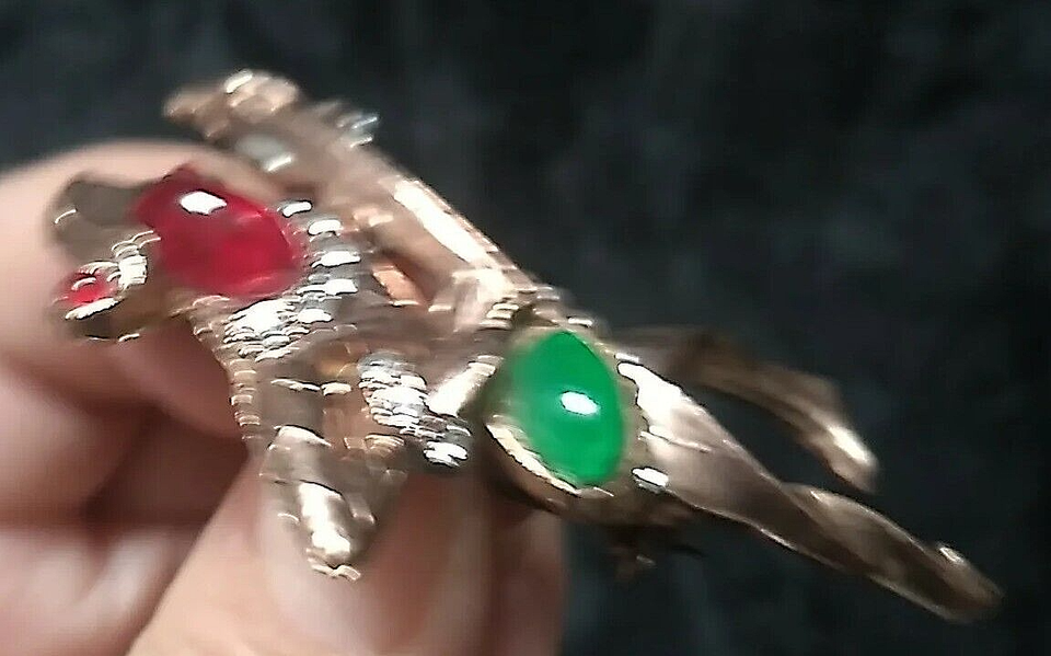 1947 URIE MANDLE HARLEQUIN BROOCH Sterling Gold Wash Vtg Mandolin Pin ...