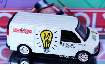 2000 Johnny Lightning MONOPOLY GMC Van Electric Company | eBay
