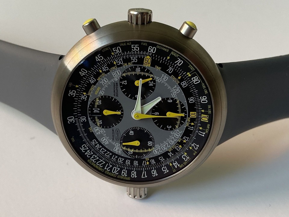 NEW IKEPOD MEGAPODE MG01 GMT, 2nd TIME ZONE, BOX & PAPERS, MARC NEWSON ...