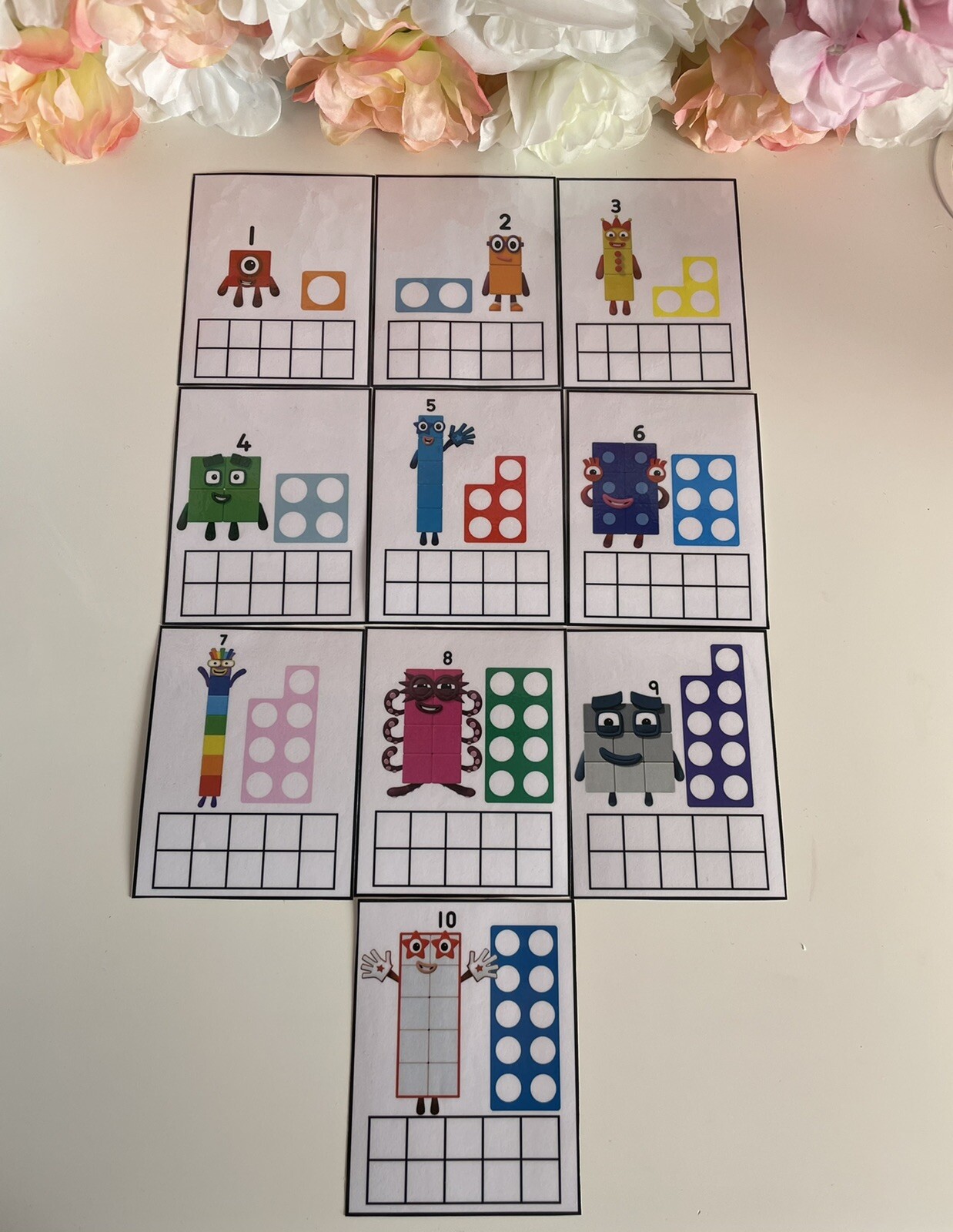 New CBeebies NumberBlocks Laminated A4 | Grelly USA