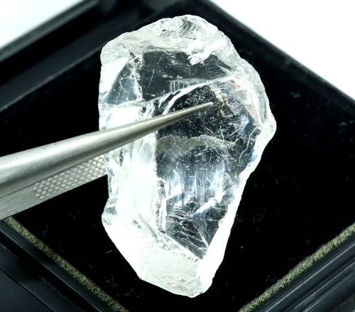 Rare Herkimer Diamond Water Clear Quartz Crystal Anthraxolite Gemstone ...