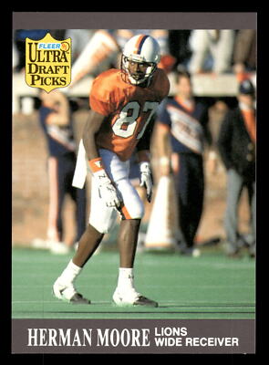 Herman Moore 1991 Ultra #291 RC Rookie | eBay