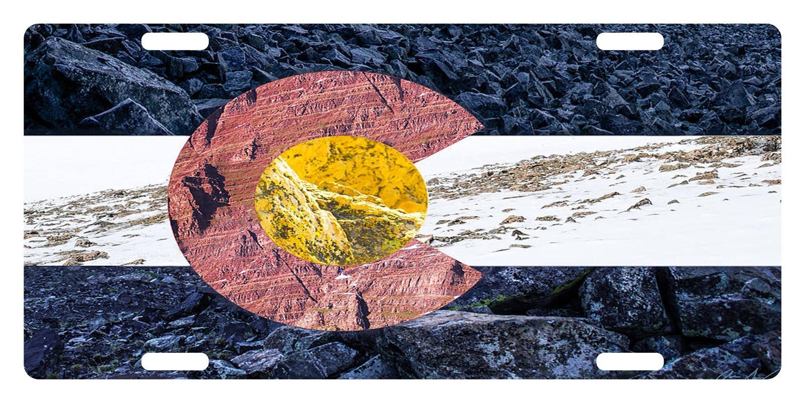 COLORADO State Flag Custom License Plate Mountain Emblem Version 2 | eBay