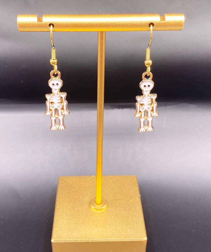 Halloween Earrings Skeleton/Drop & Dangle/Free Shipping/US Seller | eBay