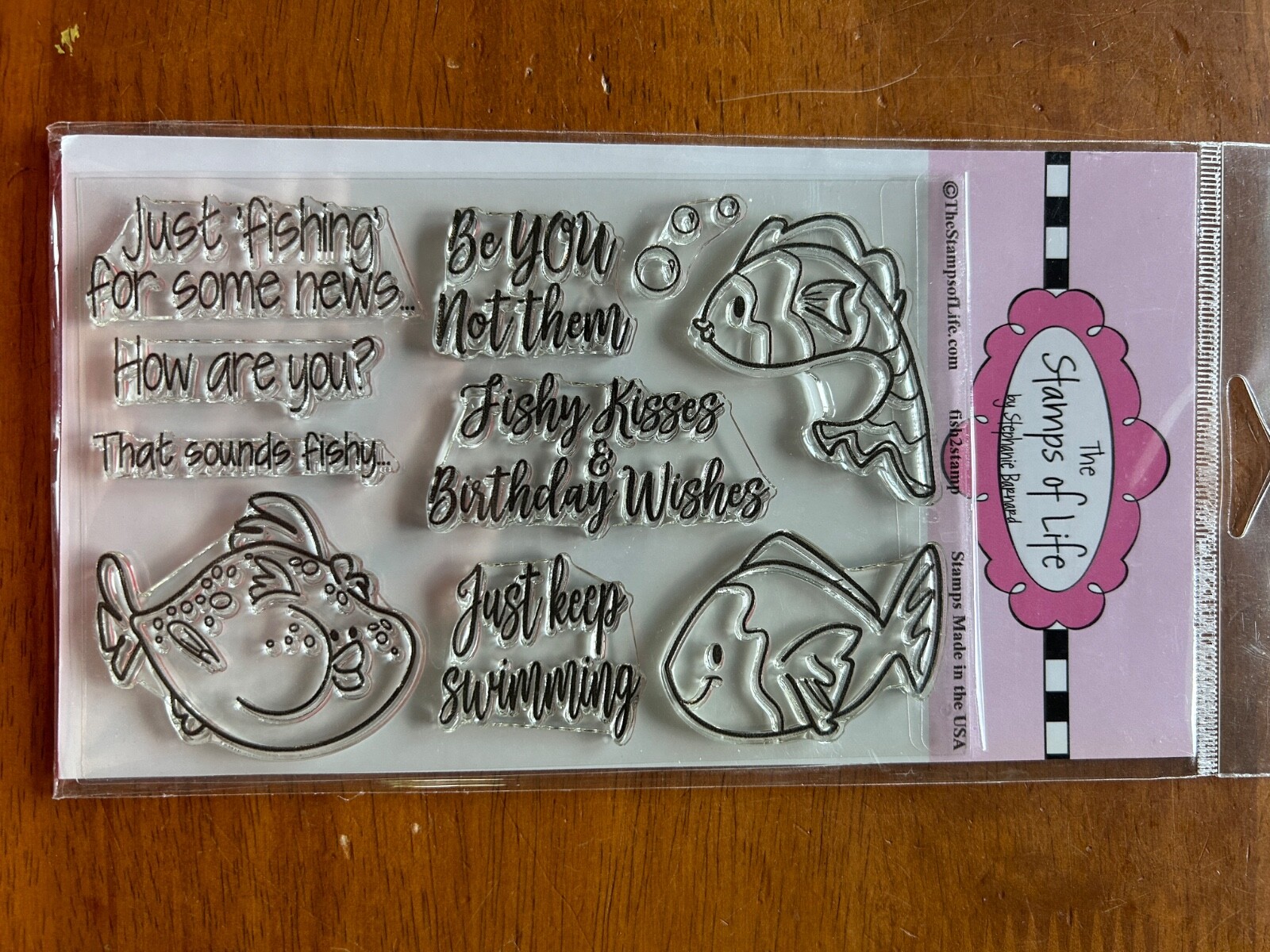 Stamps Of Life By Stephanie Barnard - fish2stamp - Fish Stamp Set | eBay