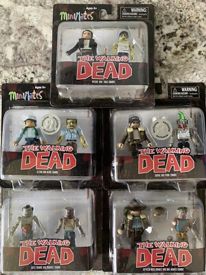 Walking Dead Minimates Lot 2014 Rick Shane Negan Glenn | eBay