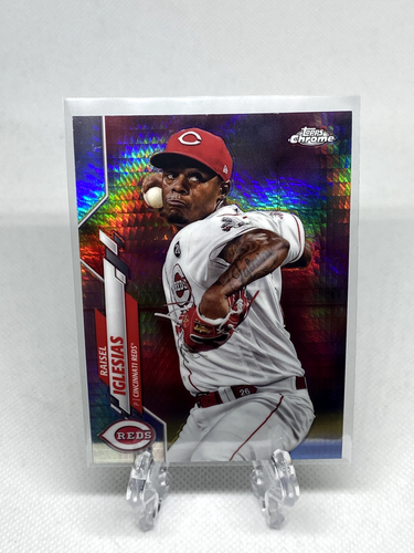 2020 Topps Chrome Baseball Raisel Iglesias #175 Prism Refractor ...