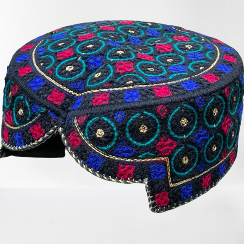 Sindhi Hat Men Round Front Cultural Cap Topi Traditional Pakistani Hat ...