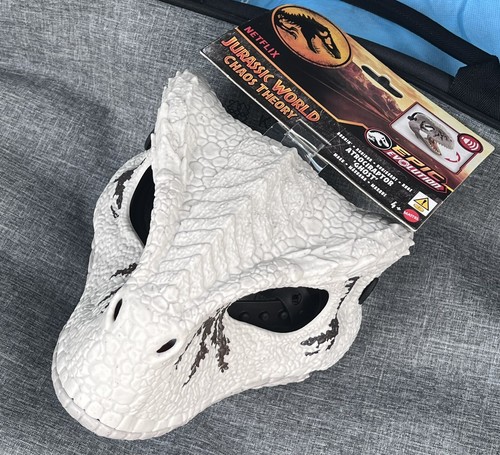 Jurassic World Atrociraptor Ghost Dinosaur Mask with Sound 🔔 Chaos ...