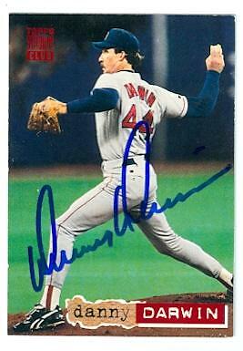 Danny Darwin autographed baseball card (Red Sox) 1994 Topps Stadium ...
