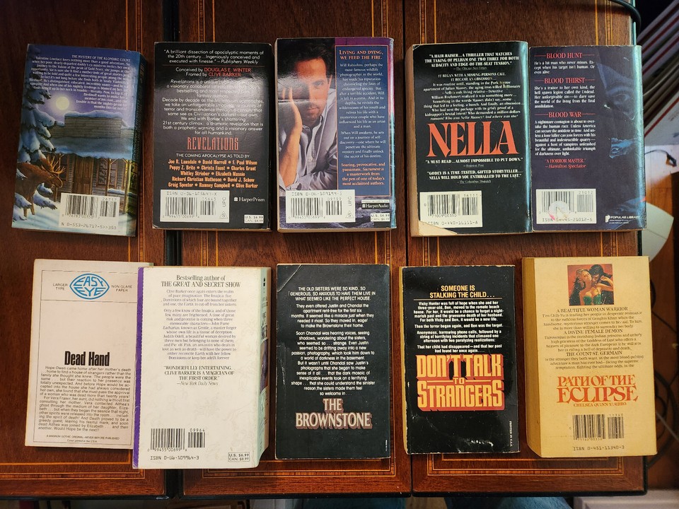 LOT OF 10 PAPERBACKS FROM HELL VINTAGE HORROR 1980's OOP PBO | eBay