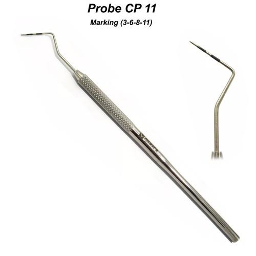 Periodontal Probe CP 11 Color Coded Pocket Depths Measuring Diagnostic ...