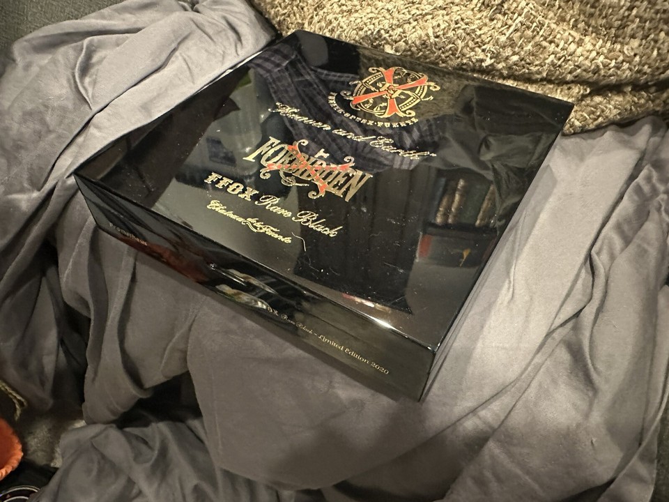 Arturo Fuente rare black 888 FORBIDDEN HUMIDOR BOX Prometheus Opus X ...