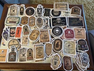 POISON BOTTLE LABELS NEW INVENTORY, POISON LABELS, HARRY POTTER ...