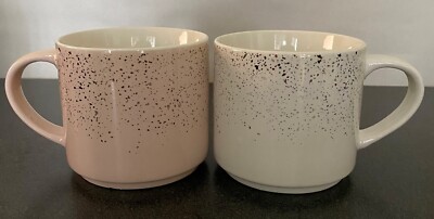 Coco + Lola Mugs, 2 One Pink, One White 16 oz | eBay