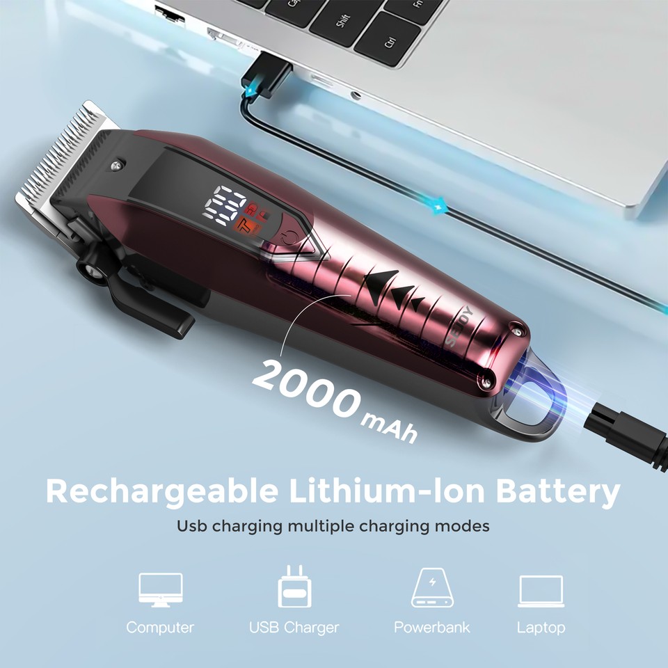 Professional Hair Cut Machine Barber Salon Cutting Trimmer Clipper Kit ...