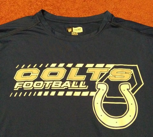 INDIANAPOLIS COLTS NFL TEAM APPAREL TX3 COOL MENS SIZE MEDIUM POLYESTER ...