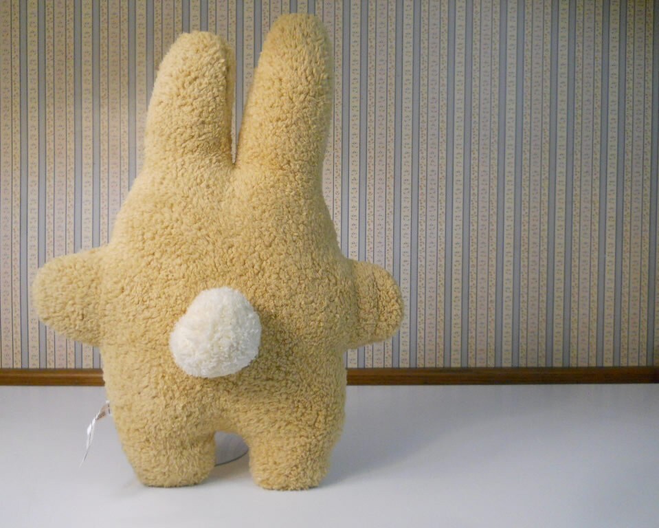 Lil' Bunny Buddy throw pillow 17" long, 13" wide plush stuffed Urban ...