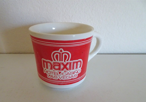 Vintage Maxim Hotel & Casino Las Vegas red coffee cup mug | eBay