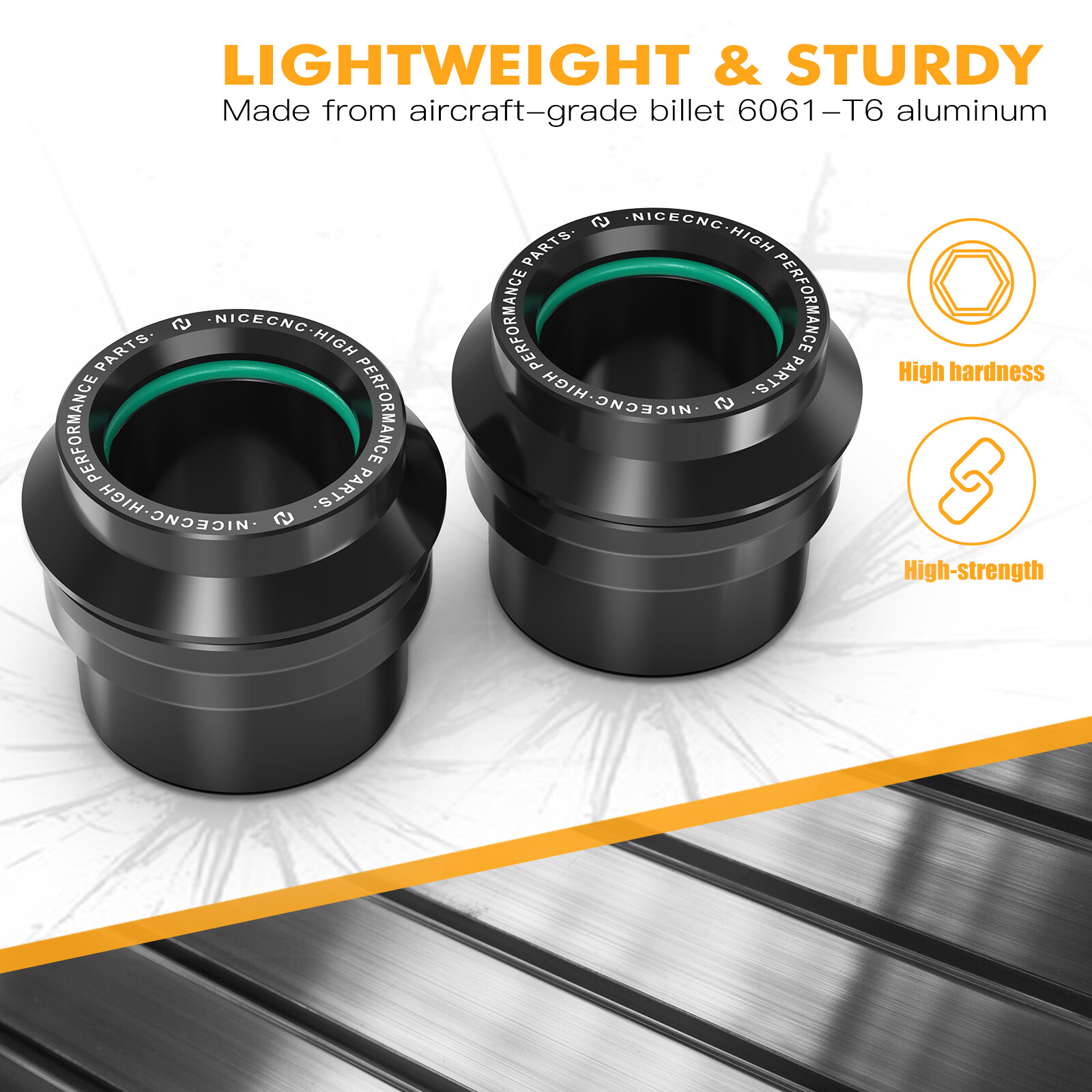 NICECNC Front Wheel Spacers Set For Gas Gas EX EC MC 250F 350F 450F ...