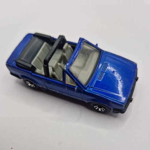 Vintage Matchbox Ford Escort Cabriolet XR3i Metallic Blue 1:56 Diecast ...
