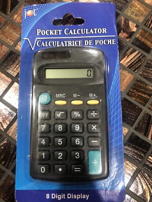 Jot 8 Digit Display Black Pocket Calculator | eBay