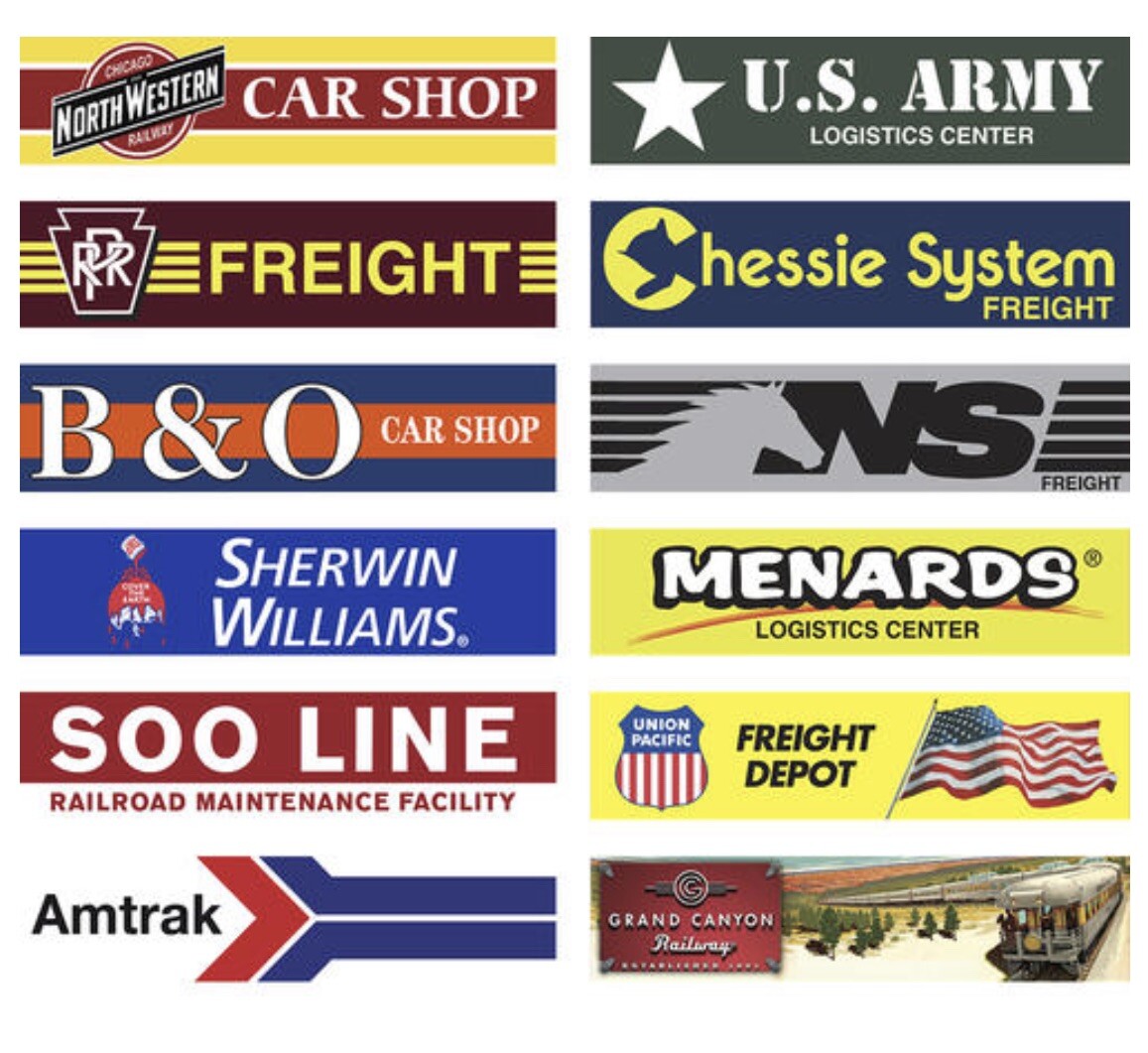 MENARDS MULTI SIGN PURPOSE BUILDING ACCESSORY! O GAUGE SCALE WAREHOUSE ...